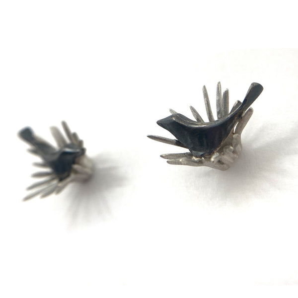 Bird in a Nest Studs Earrings Lisa Cimino Pistachios