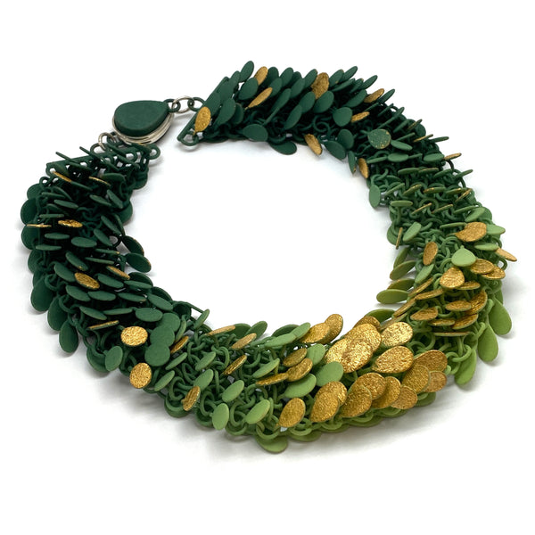 Floating Leaves Necklace Necklaces Eve Balashova Pistachios