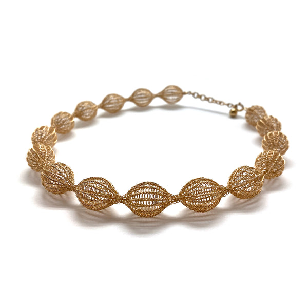 Gold Fill Crocheted Choker Necklaces Sowon Joo Pistachios