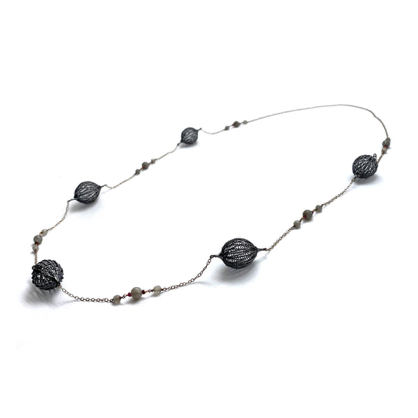 Long Crochet Bulb Necklace Necklaces Sowon Joo Pistachios