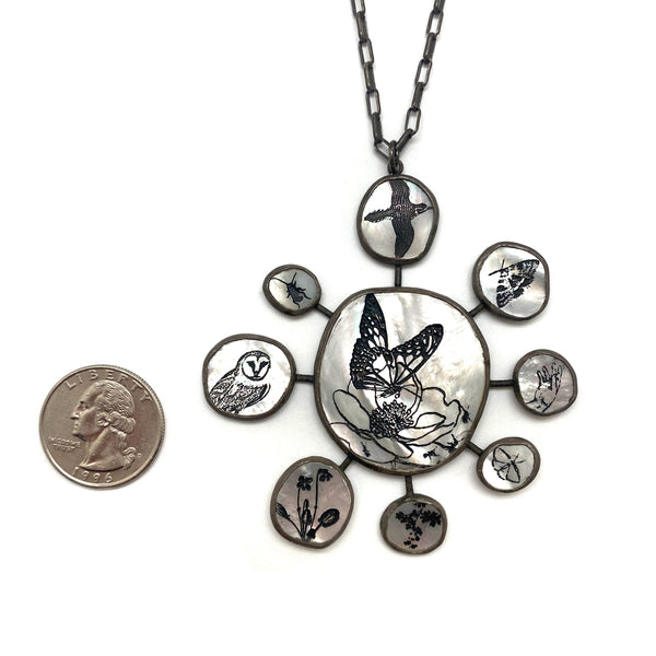 Multi Mother of Pearl Necklace Necklaces Kelly Jean Conroy Pistachios