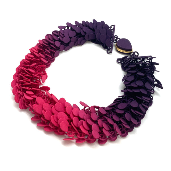 Purple Ombre Leaves Necklace Necklaces Eve Balashova Pistachios